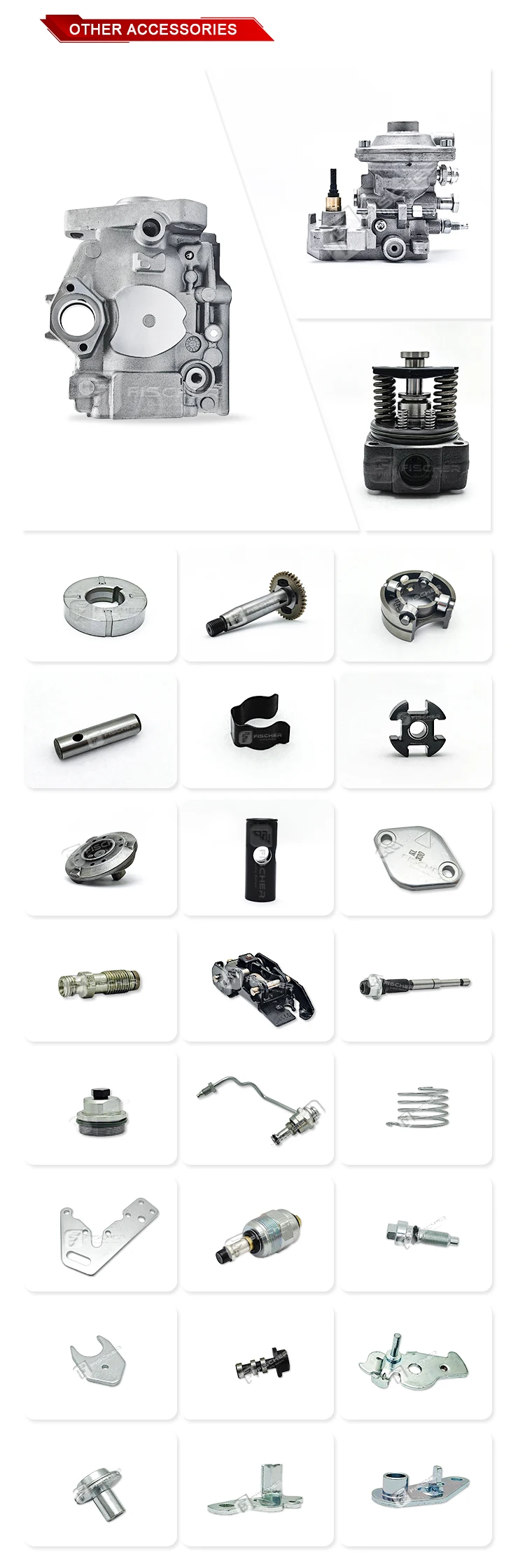 Original Diesel Engine Common Rail Power Steering Pump Fuel Injector ...