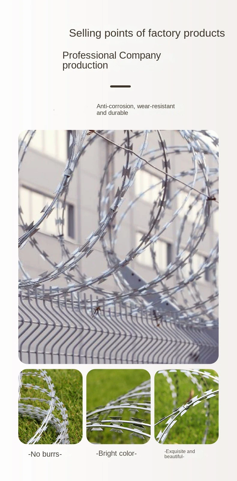 Factory Sale Various Barbed Wire Hot Zinc Plating High Rust Prevention ...