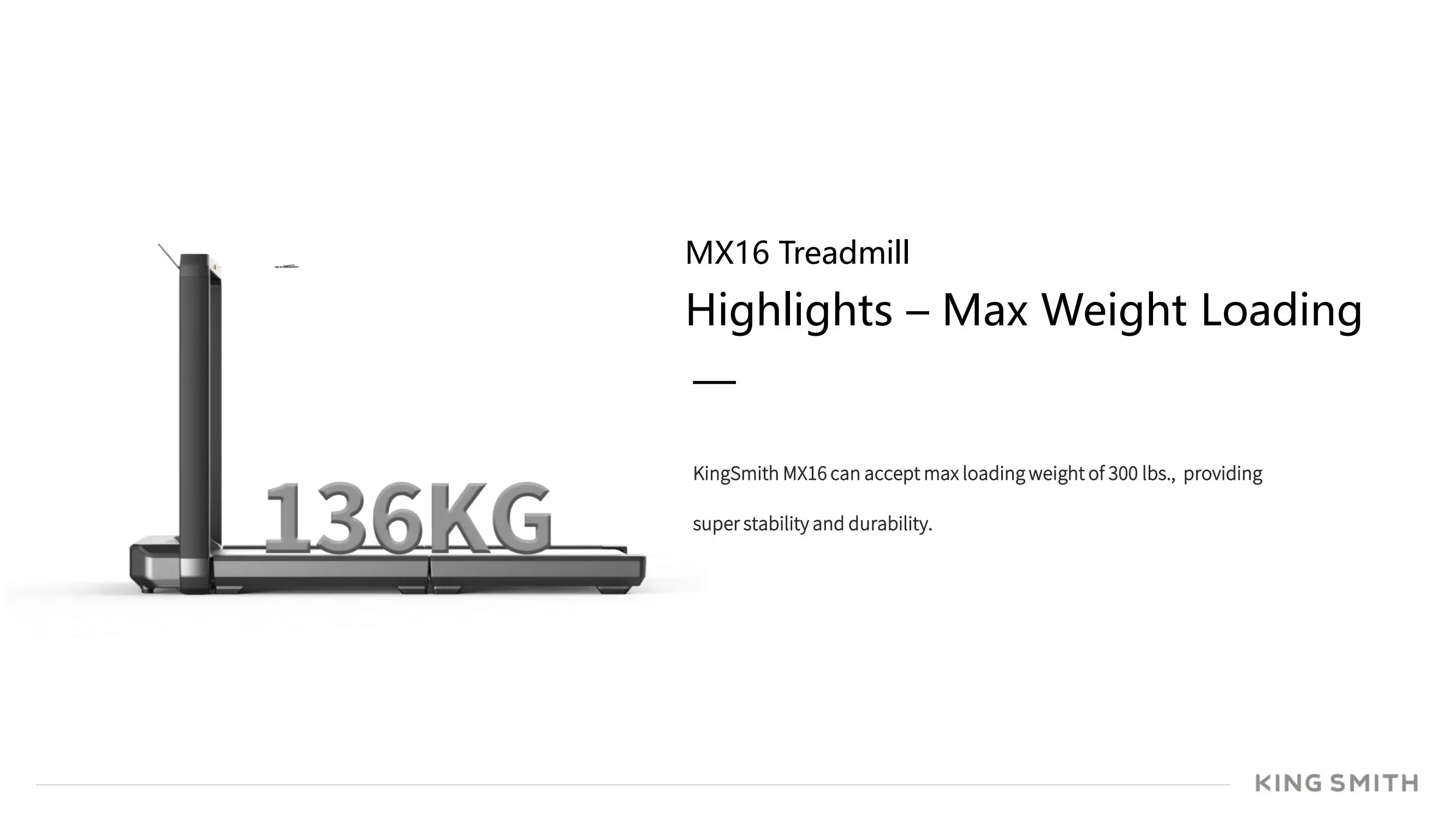 Kingsmith Walkingpad MX16 - Foldable Treadmill for Fitness