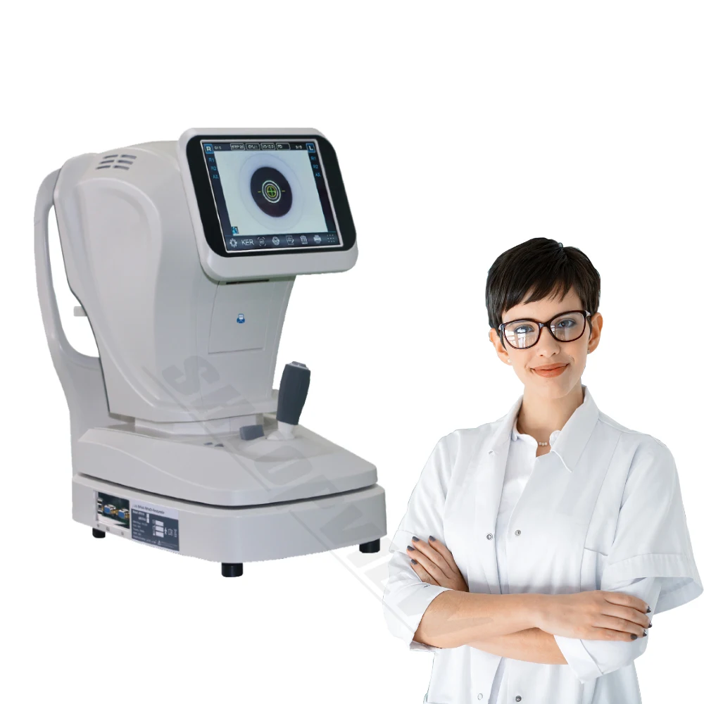 2023 High quality auto refractometer keratometer with optical digital 8 ...