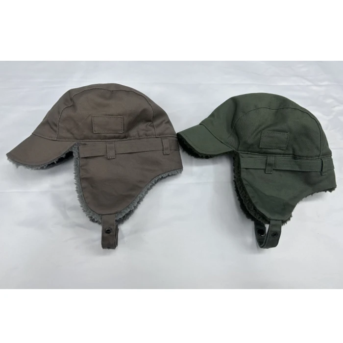 Custom Logo Winter Ushanka Hat with Faux Fur Leather - Unisex Russian ...