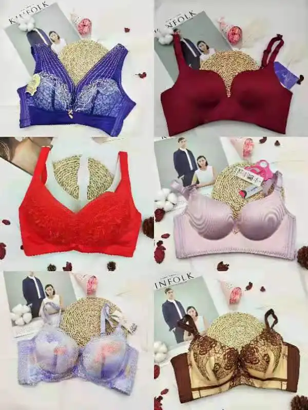 One Piece Bra Women Sexy Female Push up Bras Cross Back Deep U Plunge ...