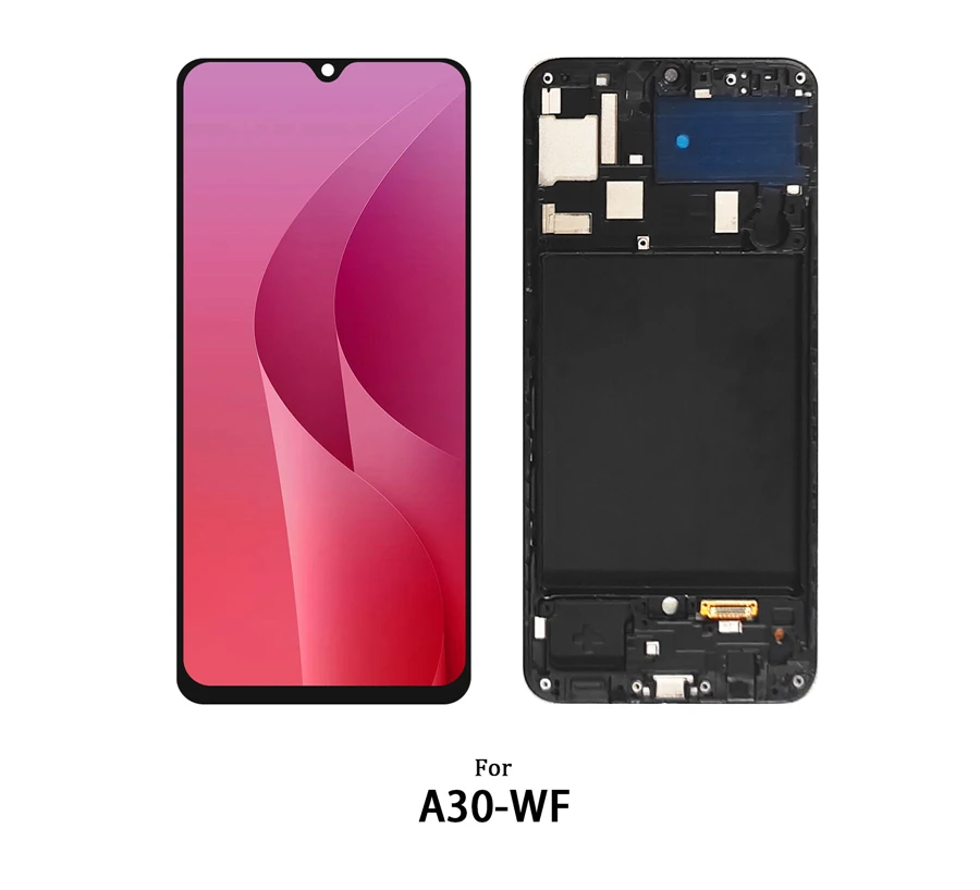 XJE Mobile LCD For Samsung Galaxy A30 A50 LCD Display With Frame Touch ...