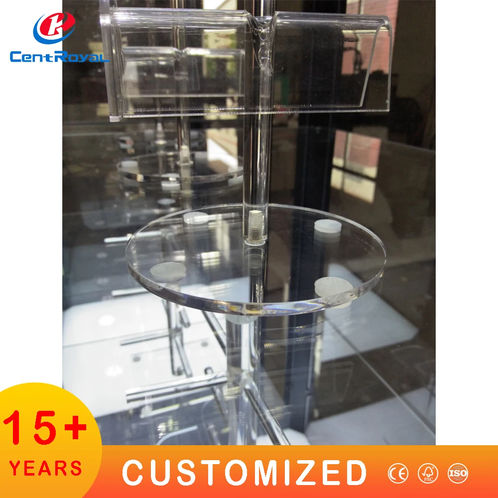 Retail Led Display Light Glass Door Acrylic Jewelry Display Rack ...