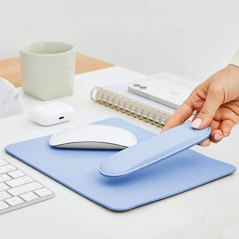 Office Desk Mouse Pad Gaming Mousepad Waterproof Pu Leather Desk Mat Pc ...