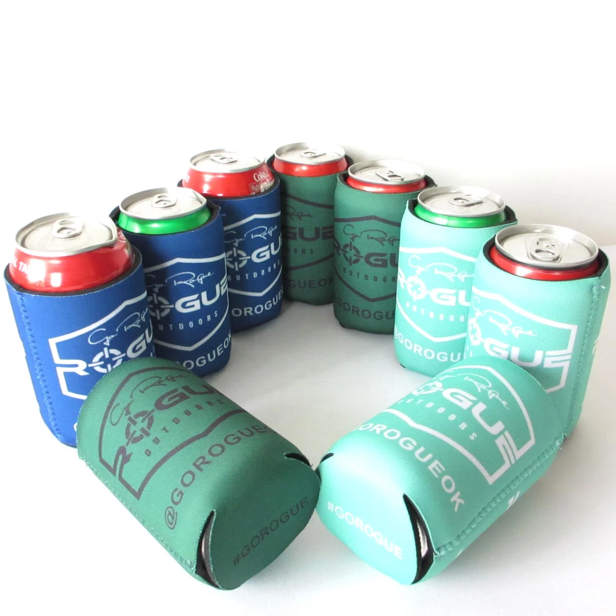 Custom Logo Neoprene Regular Slim 12oz Can Cooler Cooizes Collapsible ...