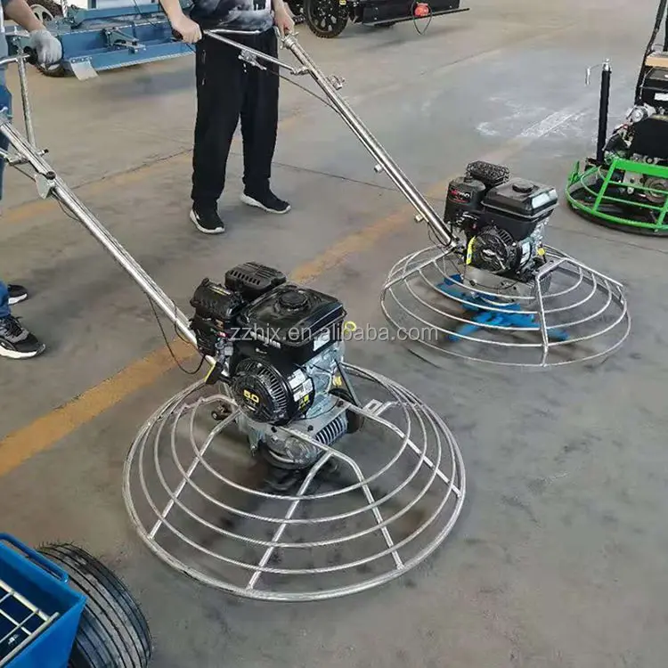 Heavy Type Power Machine Gasoline Engine Walk Behind Concrete Trowel ...