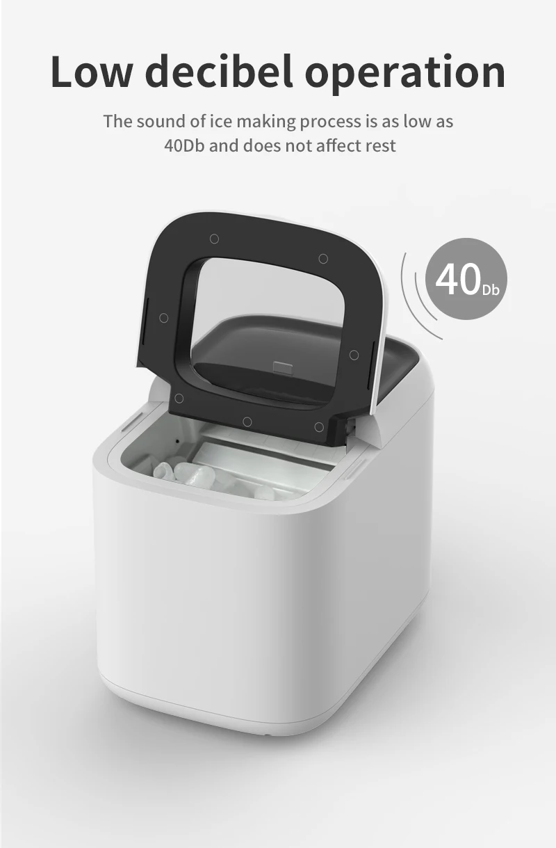 Home Countertop Ice Maker - 25kg Water Dispenser with Ice Machine Mini Home