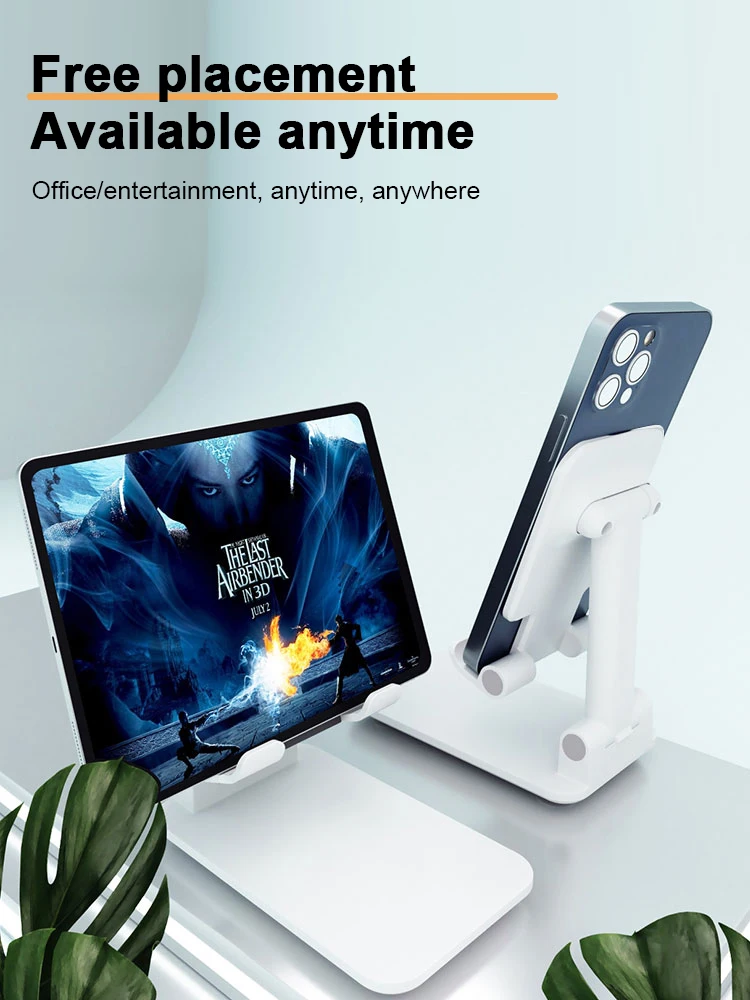 Adjustable Angle and Height Folding Phone Holder Stand Portable Cell ...