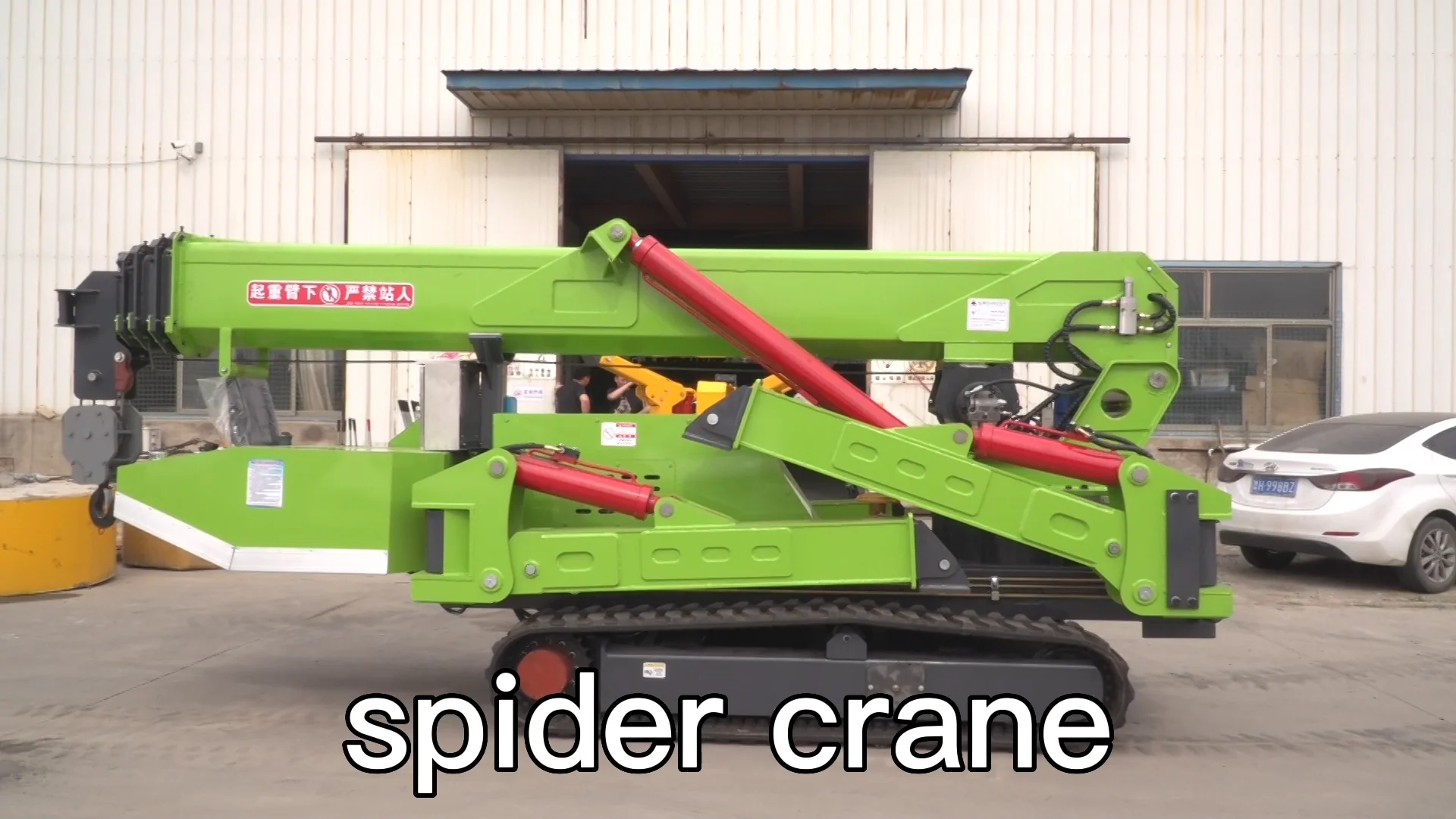 Mobile Self-propelled 8-ton Spider Crane Flying Jib Crane For Large ...