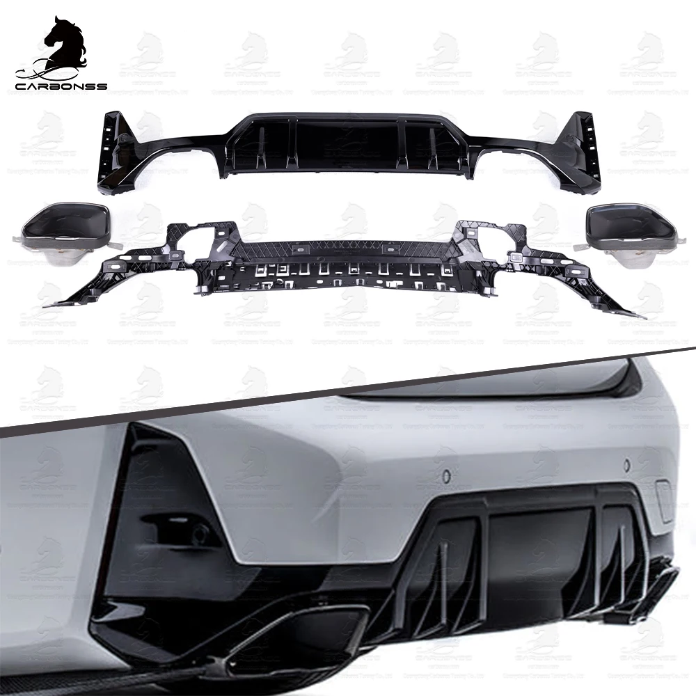 High Quality Gloss Black Rear Diffuser With Bracket For Bmw 3series G20 ...