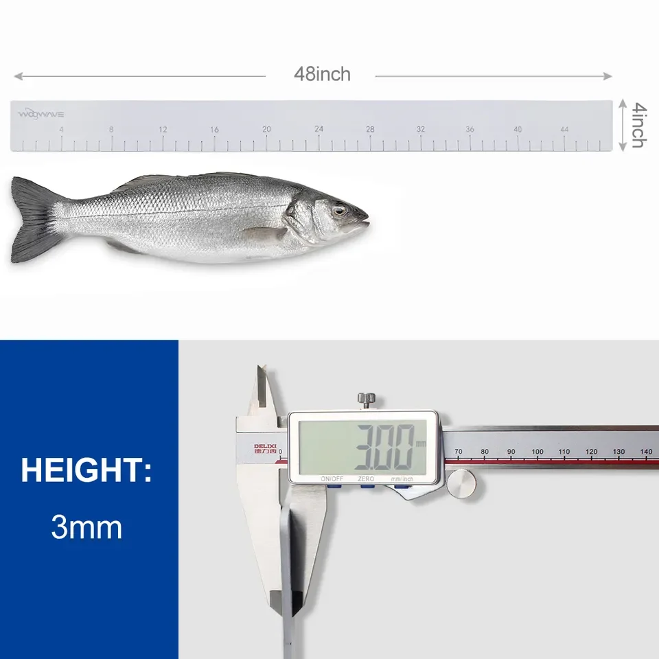 WOOWAVE New Arrival EVA Fish Ruler Foam Rolling Adhesive Fish Fishing ...