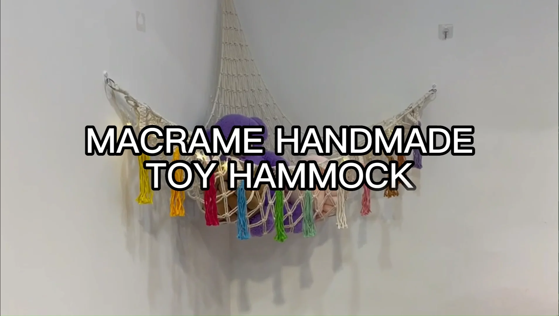Manufacturer Directly Custom Handmade Macrame Toy Hammock Boho Macrame ...