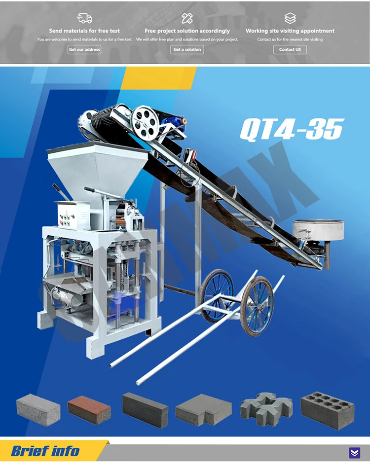 Simple Pavement Brick Pallet Block Packing Fabricate Machine Block ...