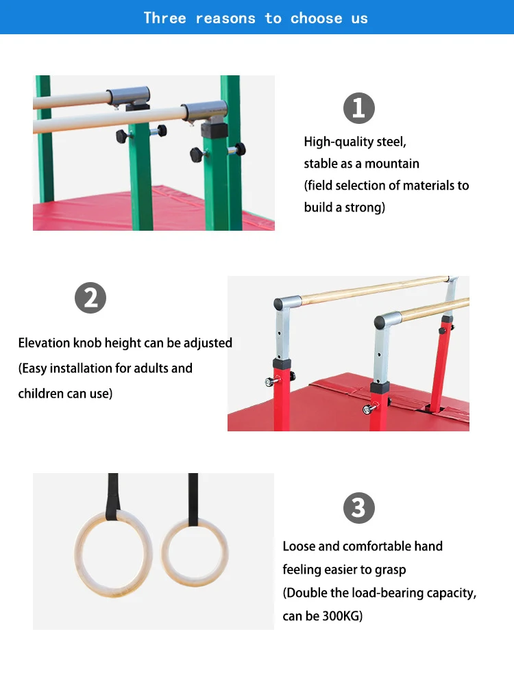 Adjustable Free Standing Gymnastic Horizontal Bar For Kids Gymnastic ...
