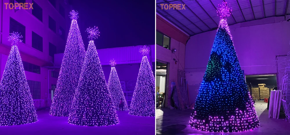 Customizable Size DMX Controller Addressable Giant LED Christmas Tree ...