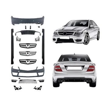 Full Car Body Kit For Mercedes Benz C Class W204 C200 C260 C300 2008 ...