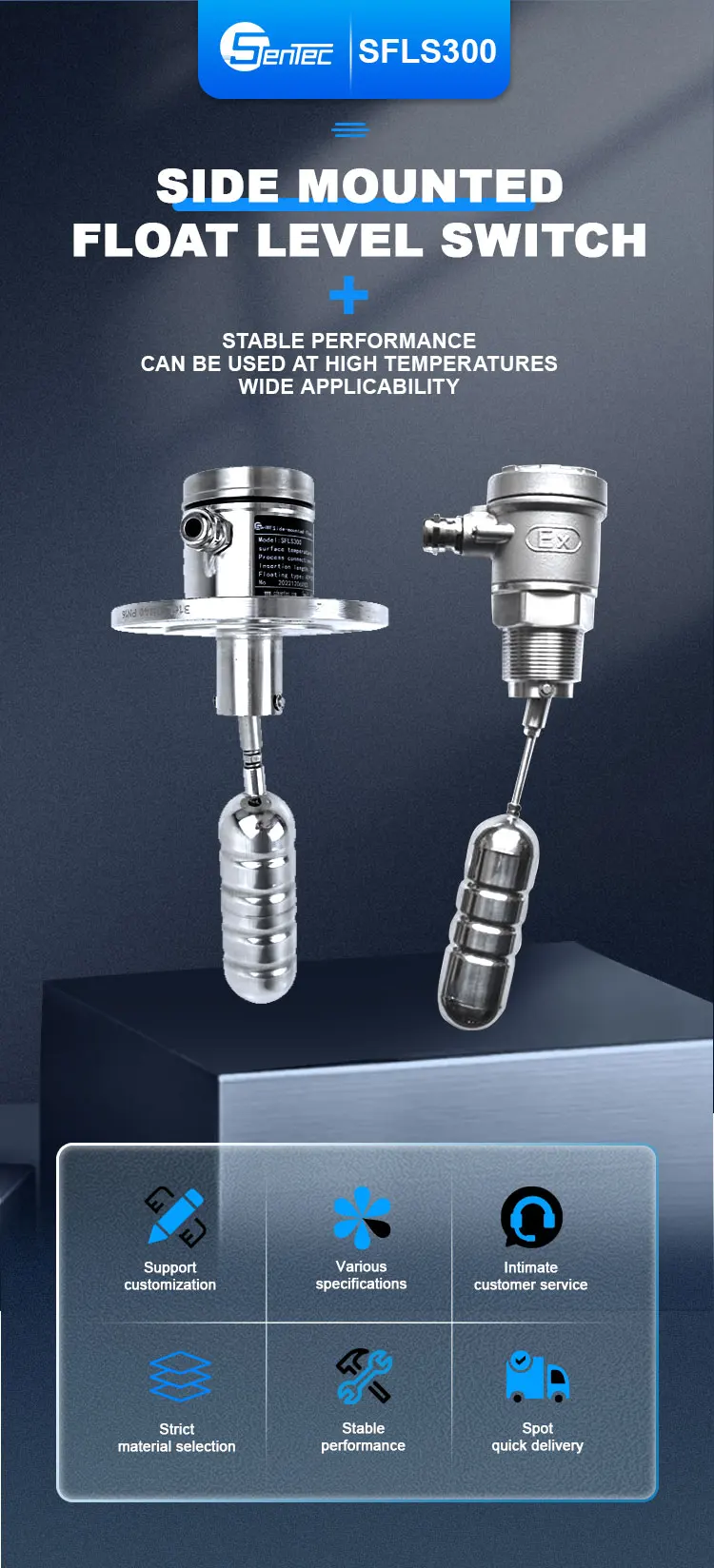 Stainless Steel Water Tank Float Switch - Reliable & Durable