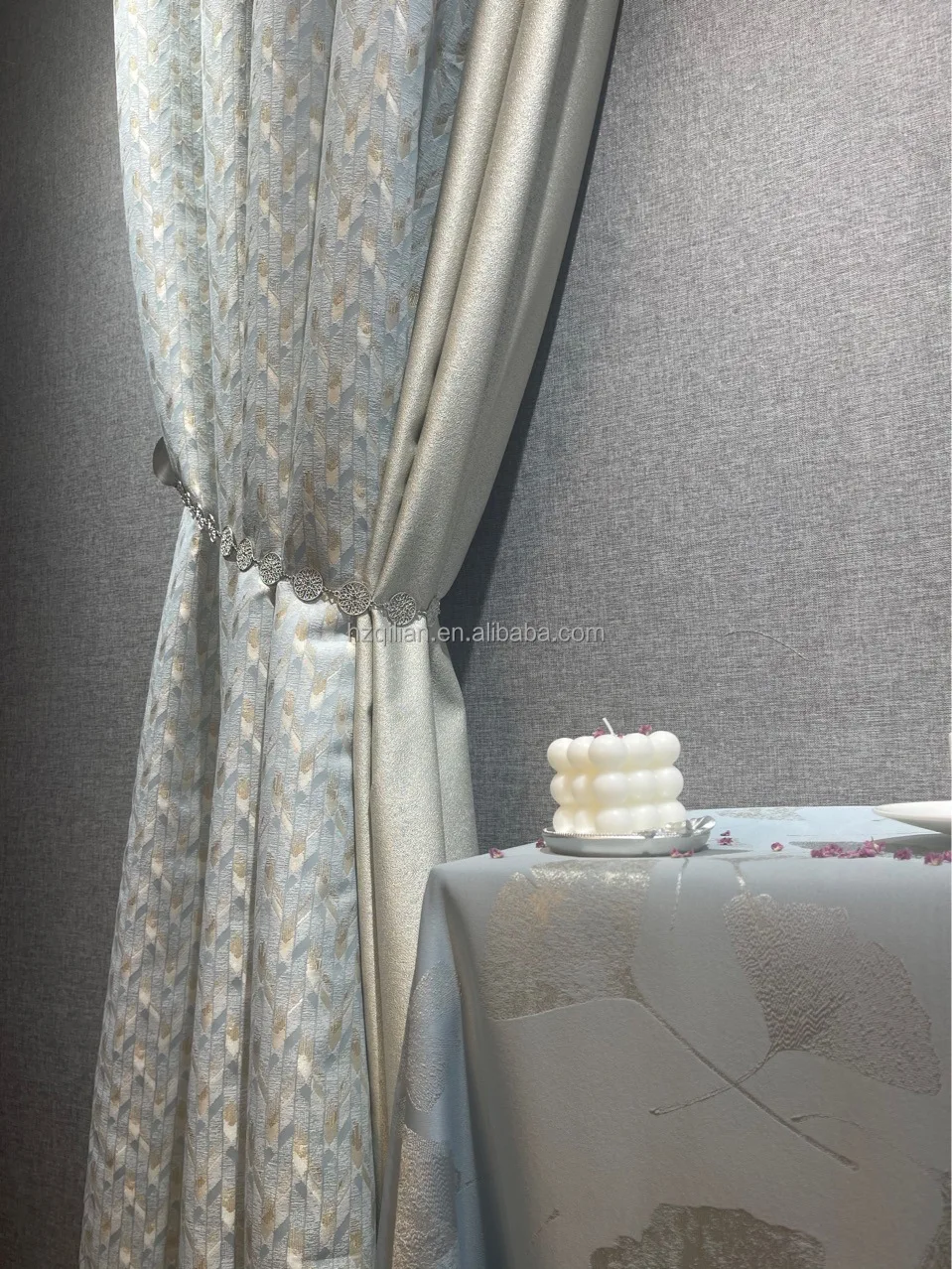 Thick Curtain Panels,Jacquard Drapery Curtains,Bedroom Blackout ...