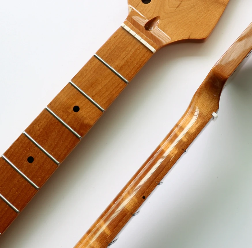 Wholesale 22 Fret High Glossy Roasted Maple St Guitar Necks With ...