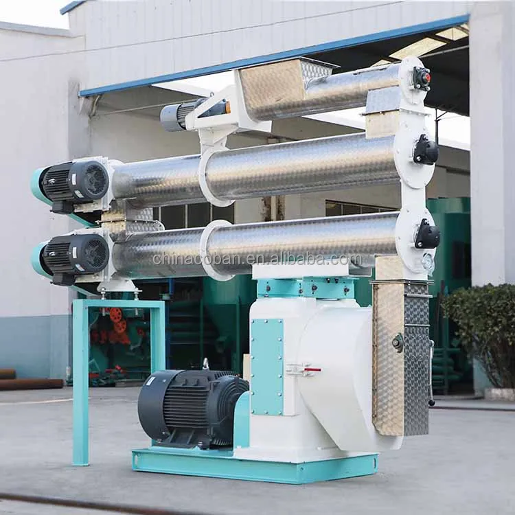 55kw Electric Animal Goat Pallet Grass Alfalfa Meal Pellet Making Mill ...