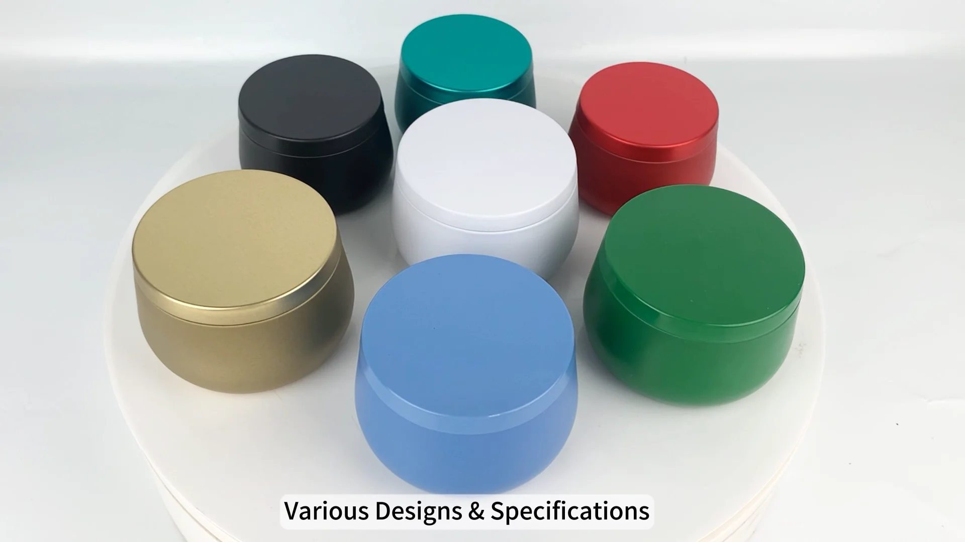 Wholesale Customized Tinplate Round Tin Cans 2oz 3oz 4oz 6oz 8oz Metal Candle Can With Lids Tin ...