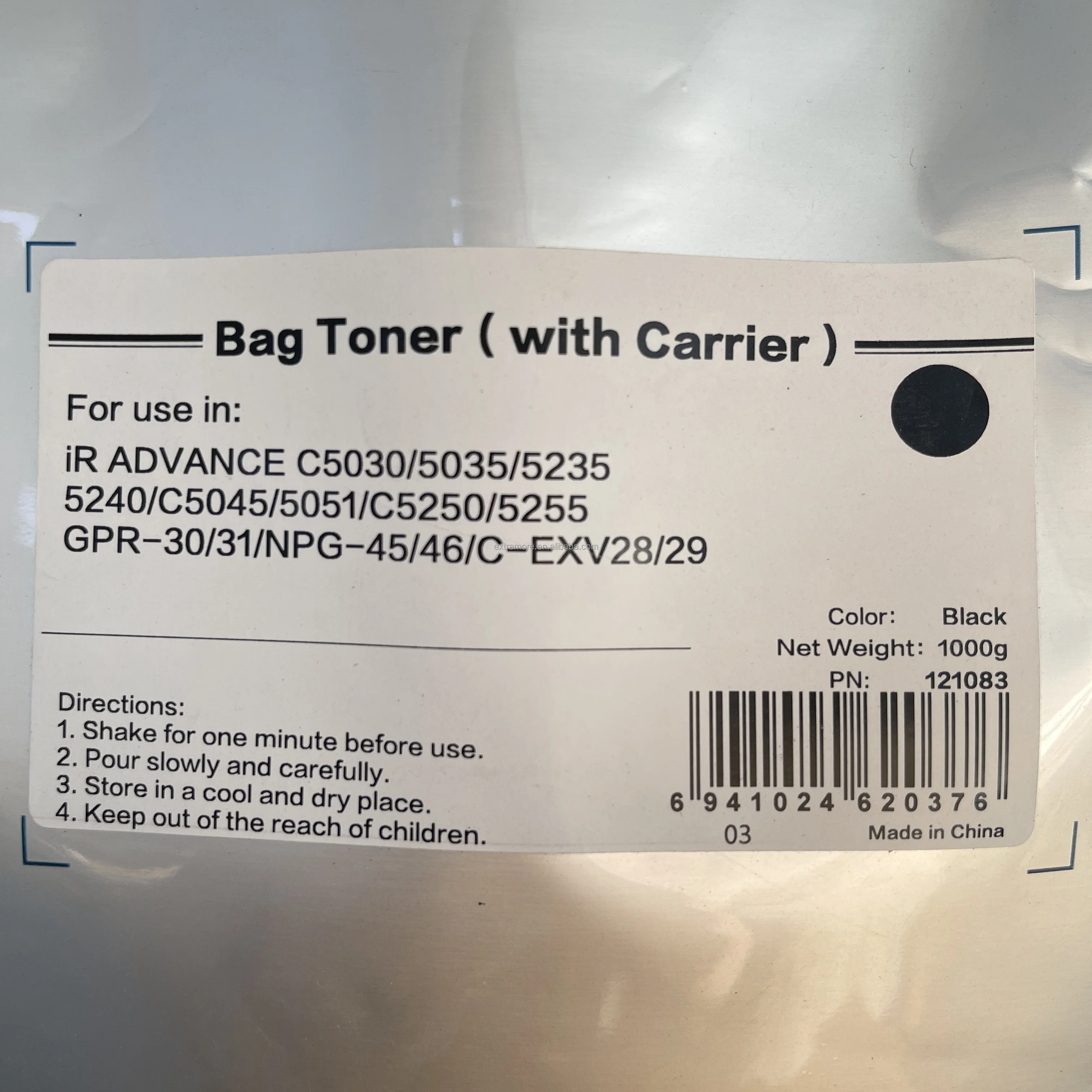 1000g Bulk Toner Bags for Canonir ADVANCE C5030/5035/5235/5240