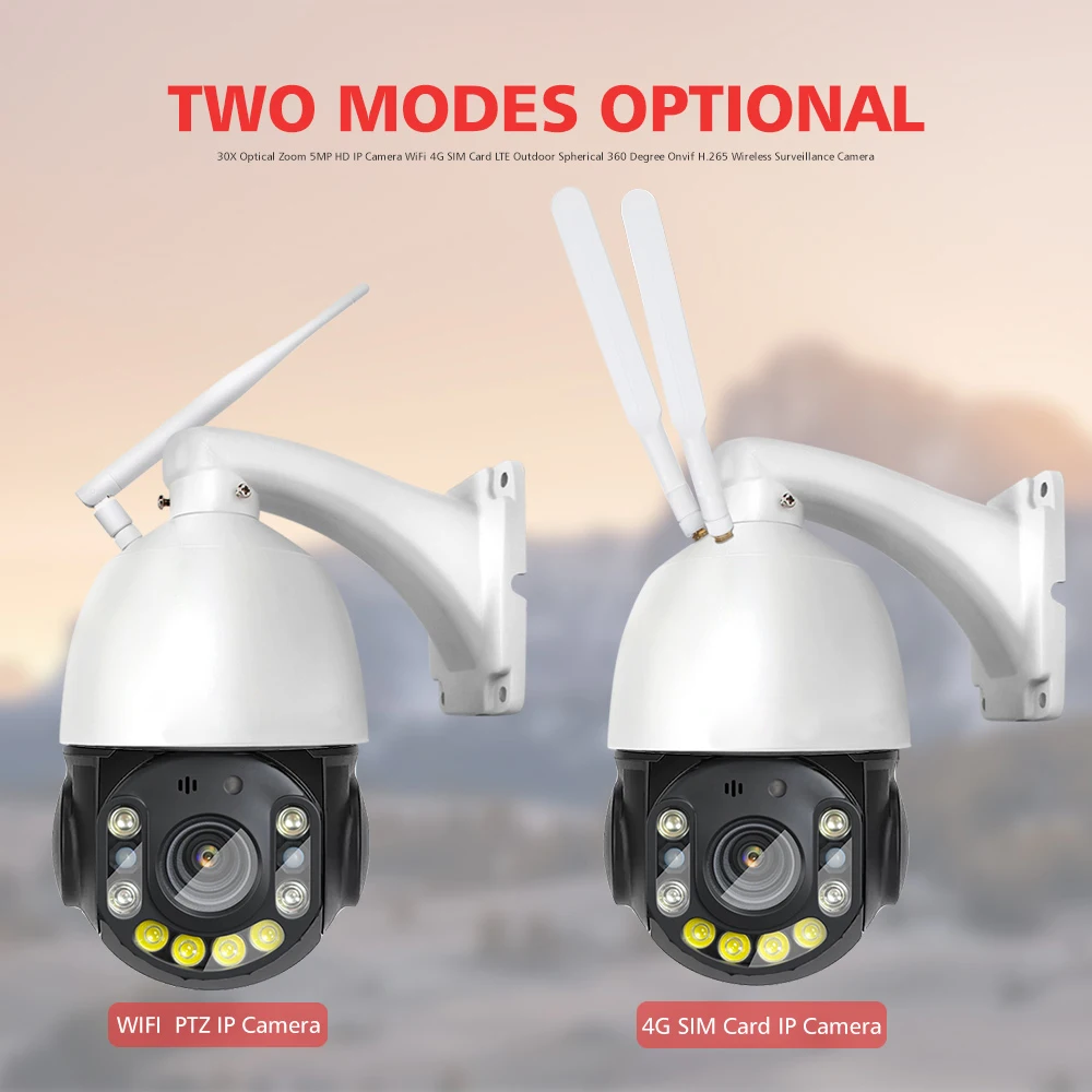 4k 8mp 100m Ir 4g Ptz Camera 30x Zoom Ai Humanoid Tracking Two Way ...