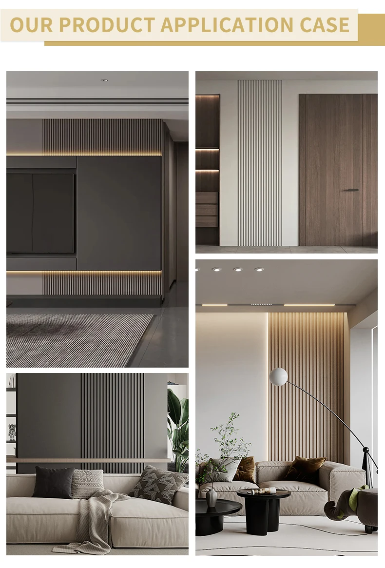 Indoor Wpc Slat Partition Wall Pvc Panels Interior Wall Wpc Louver ...