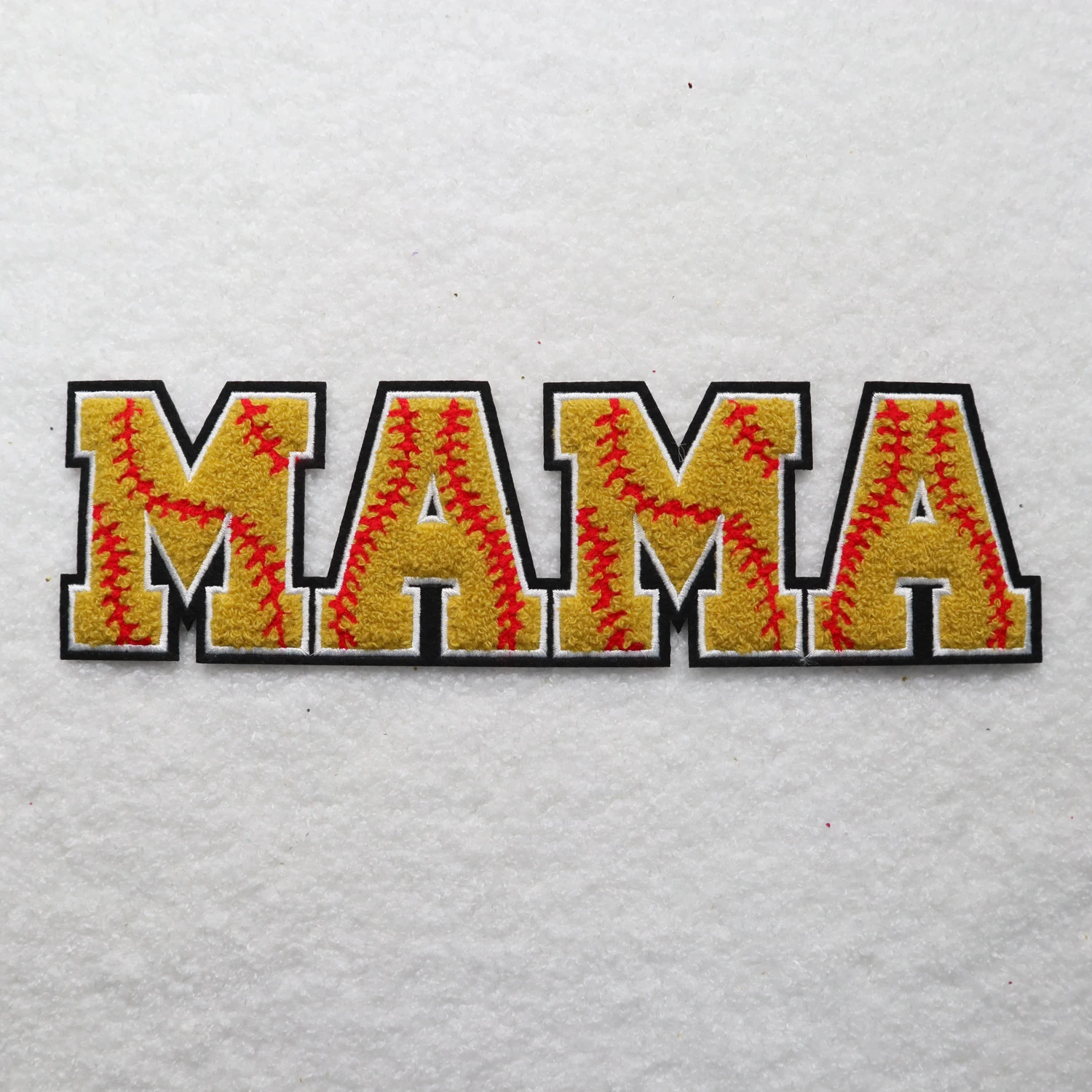 Wholesale Embroidery Mom Large Logo Volleyball/tennis/basketball/baseball Chenille Patch Iron On ...