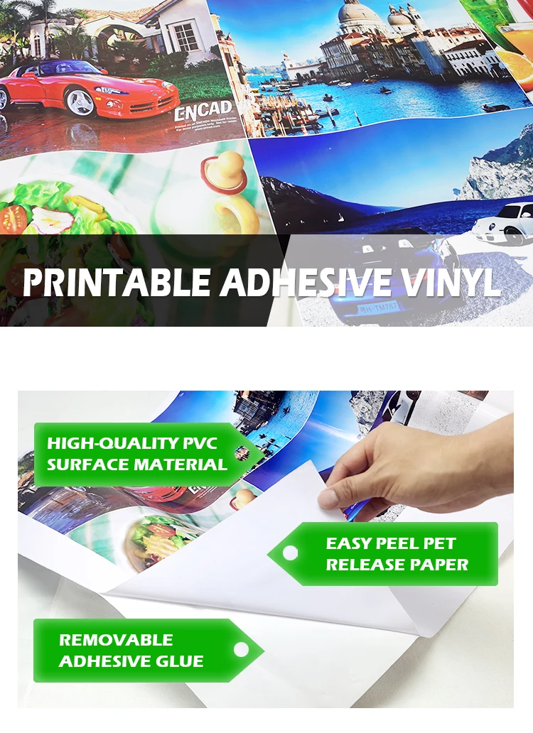 Outdoor PVC Self Adhesive Vinyl for Banners & Advertisements