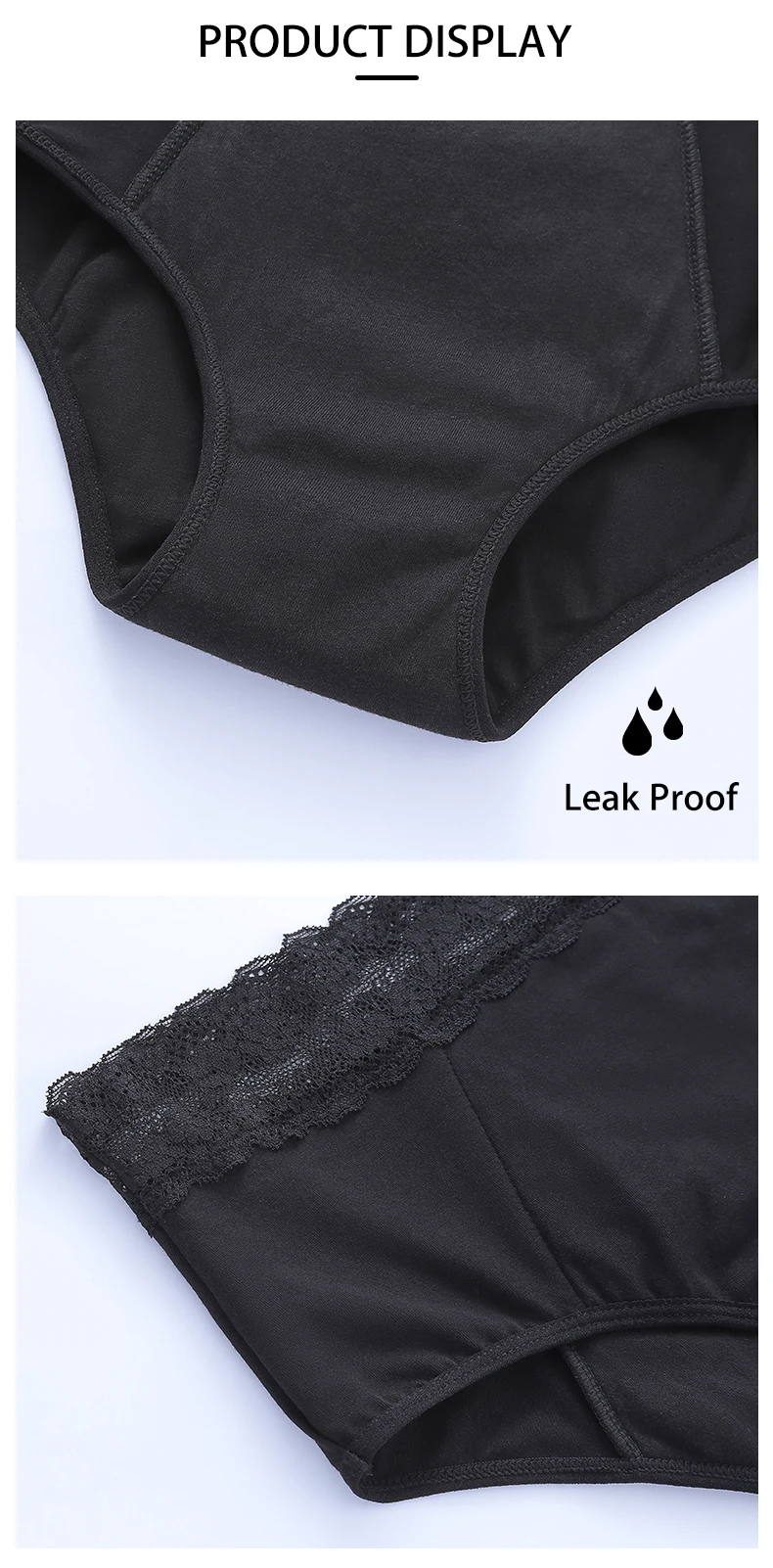 Trendy Design 4 Layer Menstrual Panties Cotton Menstrual Physiological ...