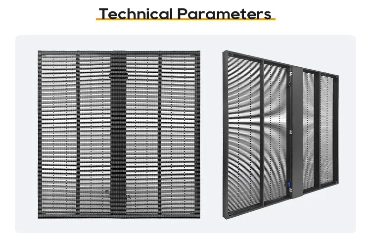 Indoor Outdoor Holographic Transparent LED Screen 3D Display