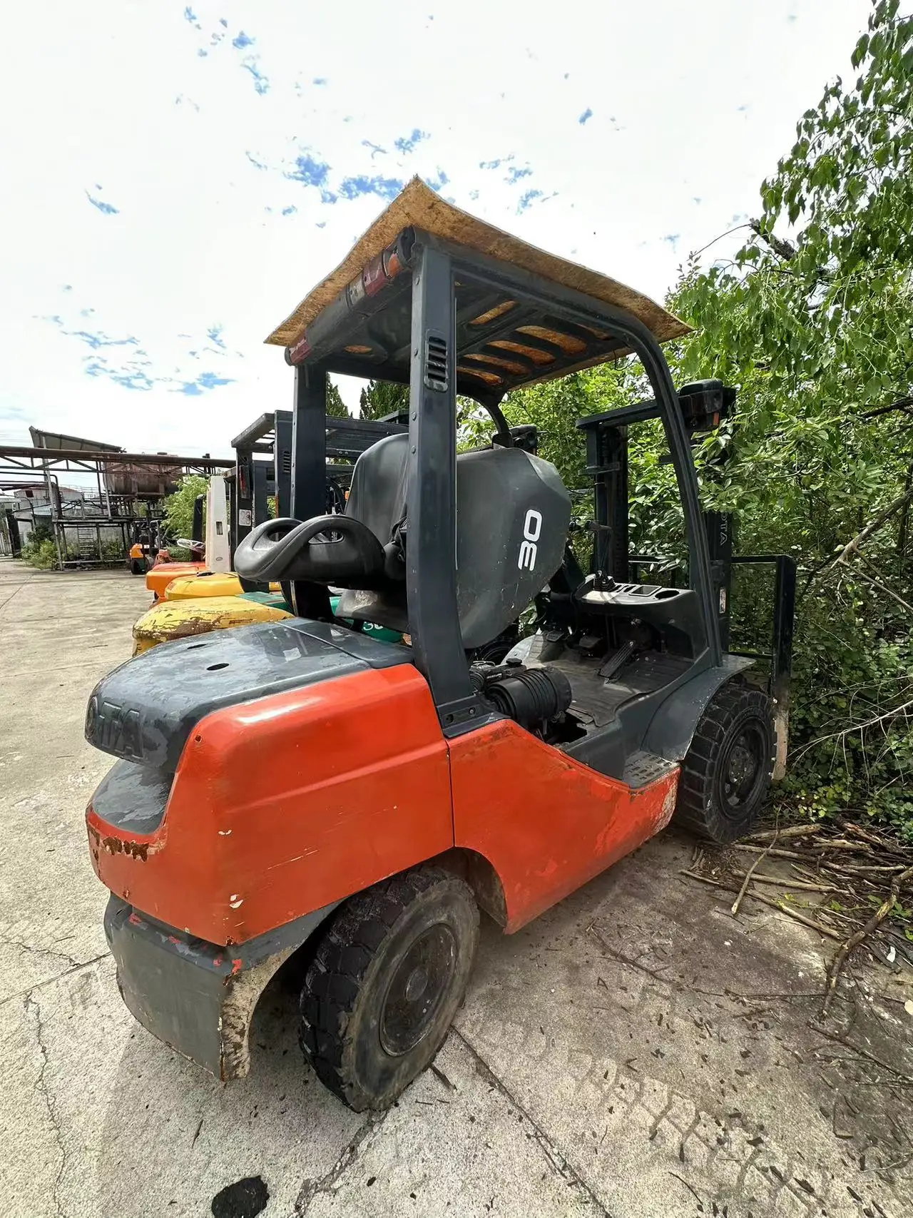 Used Toyota FD30 Diesel Forklift Japan Made 3 Ton Capacity Hand Power with Battery Source on ...