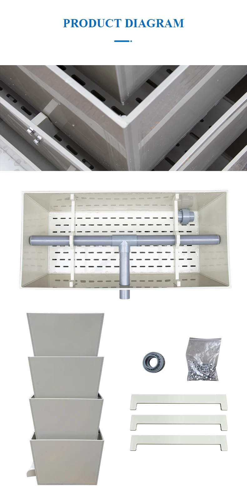 Qihang Koi Pond Filter System with Bakki Shower Trickle Filter ODM