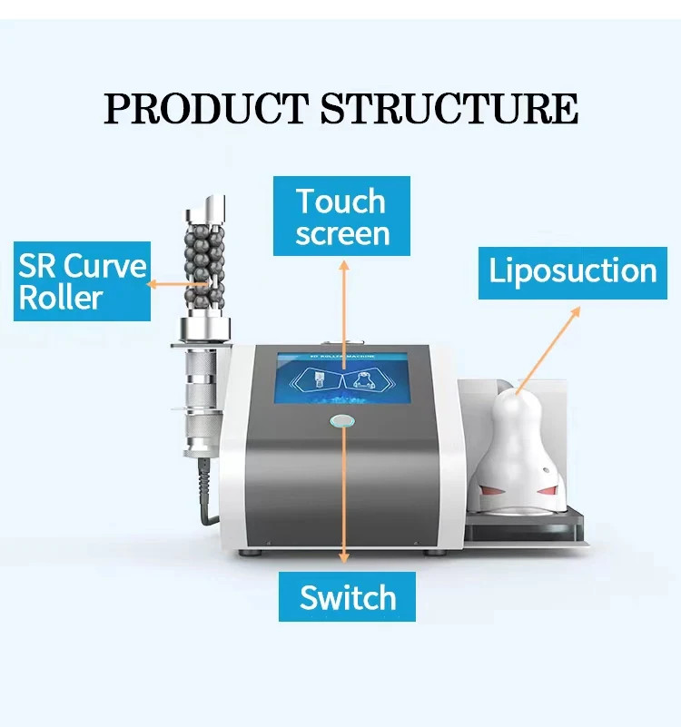 360 Rotating Roller Vacuum Roller Massage Infrared Therapy Body ...