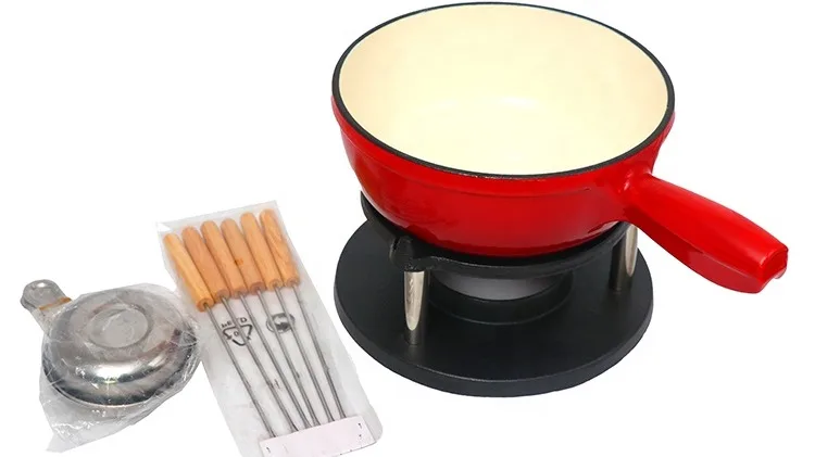 Cheap Mini Cast Iron Chocolate Cheese Fondue Pot Set - Buy Christmas ...