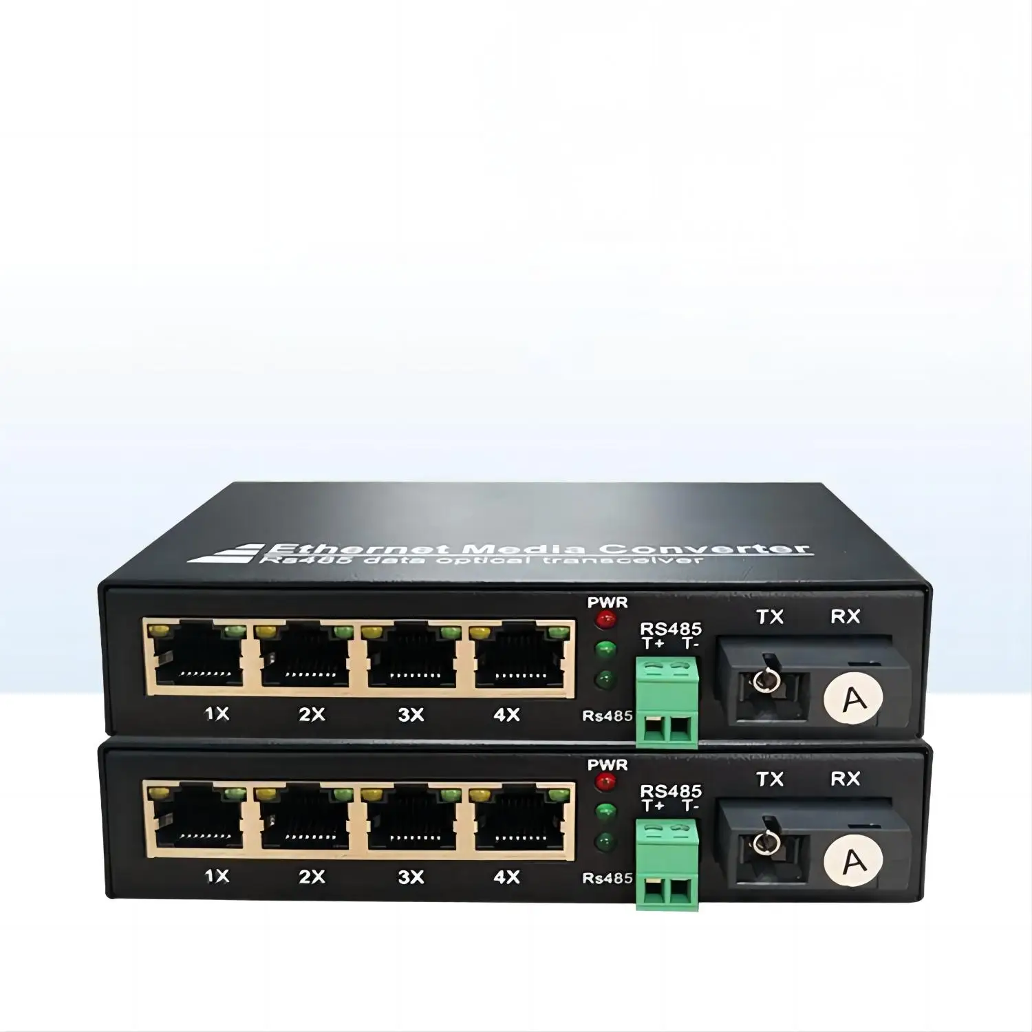 Fiber Optic Media Transceiver RS485 100Mbps/Gigabit Switch Ethernet ...