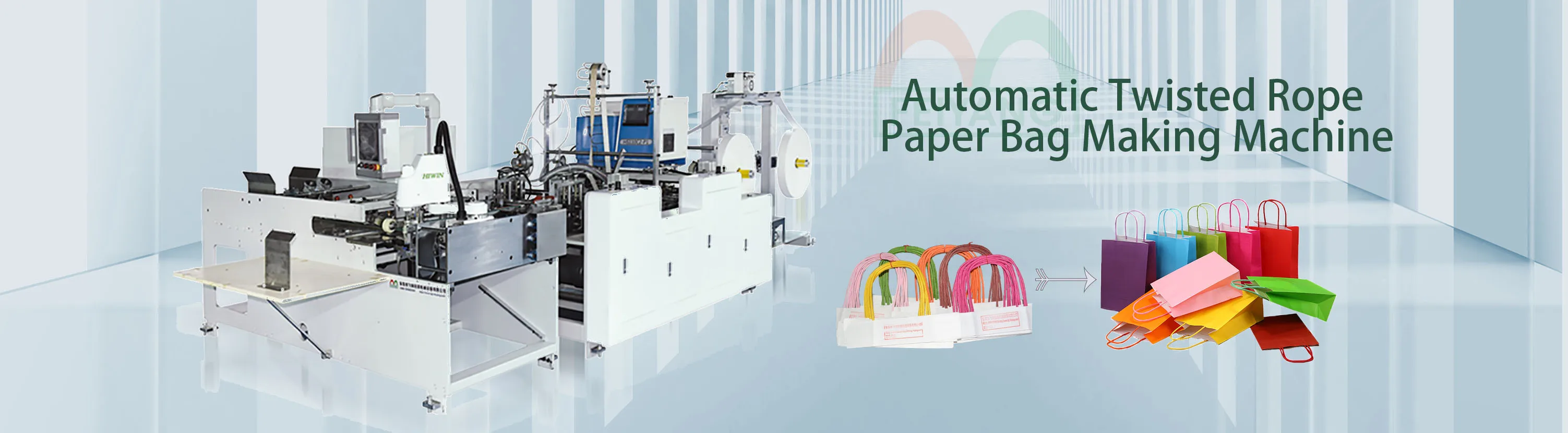 FY-88 Automatic Paper Bag Twisted Handle Making Machine High Speed Bag ...