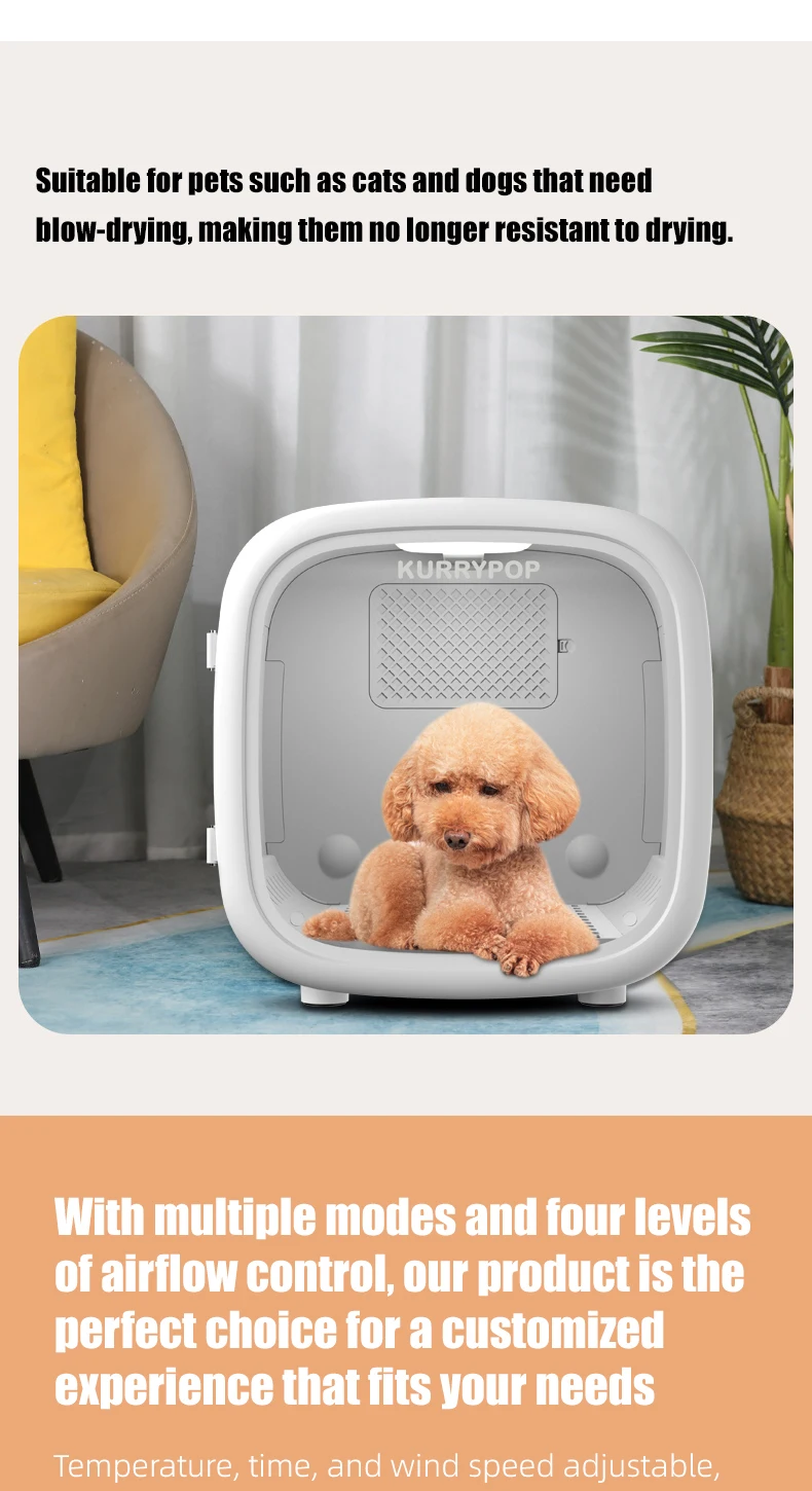 2023 New Design Automatic Pet Drying Box Hair Blowing Dryer Box Cat ...