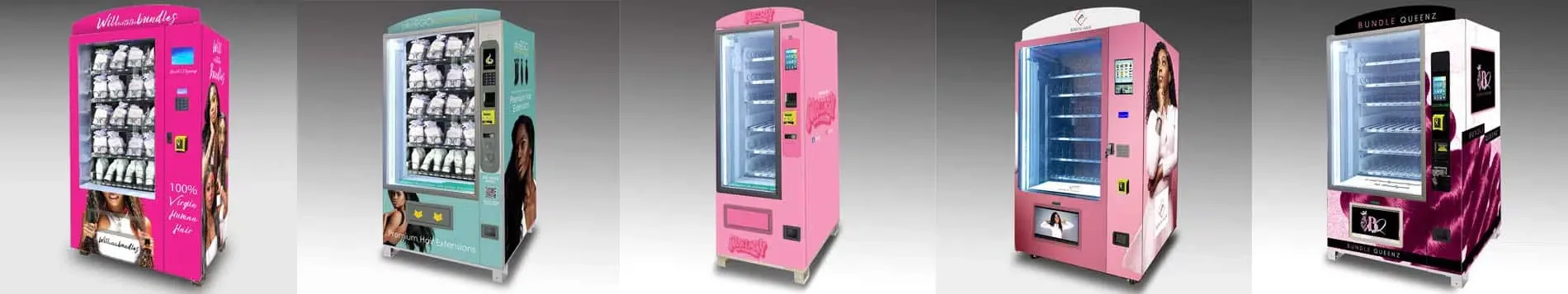 Custom Pink Salon Vending Hair Vending Machine Hair Extension Hair ...