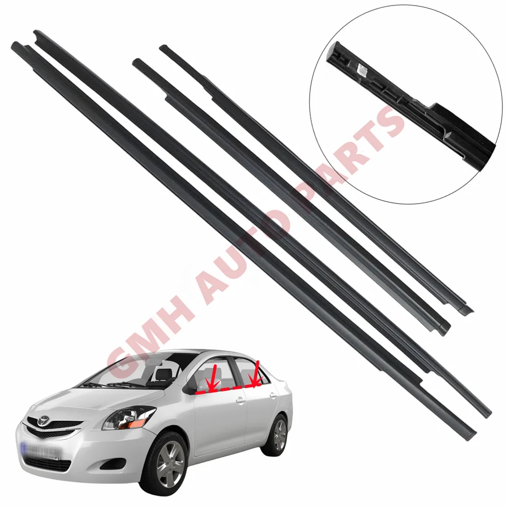 Car Accessories Door And Window Glass Waterproof Moulding Weatherstrip ...