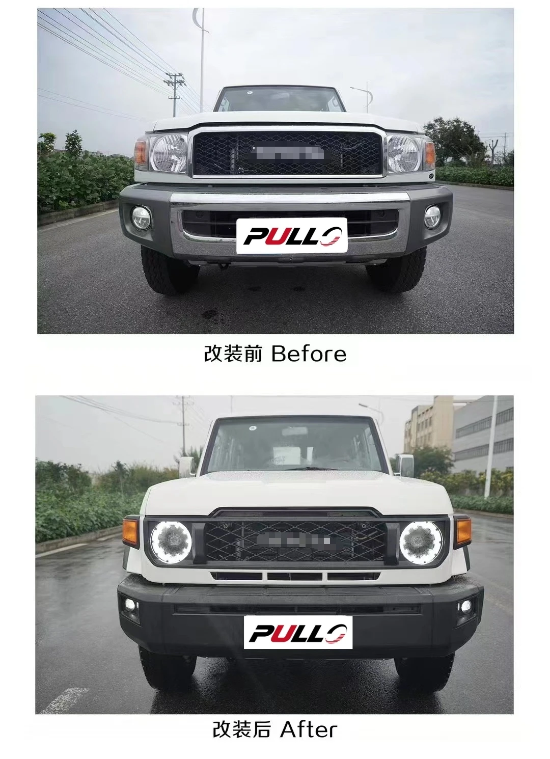 Car Modified Body Kit for 2002-2022 LC70 LC76 LC79 Upgrade to 2024 ...