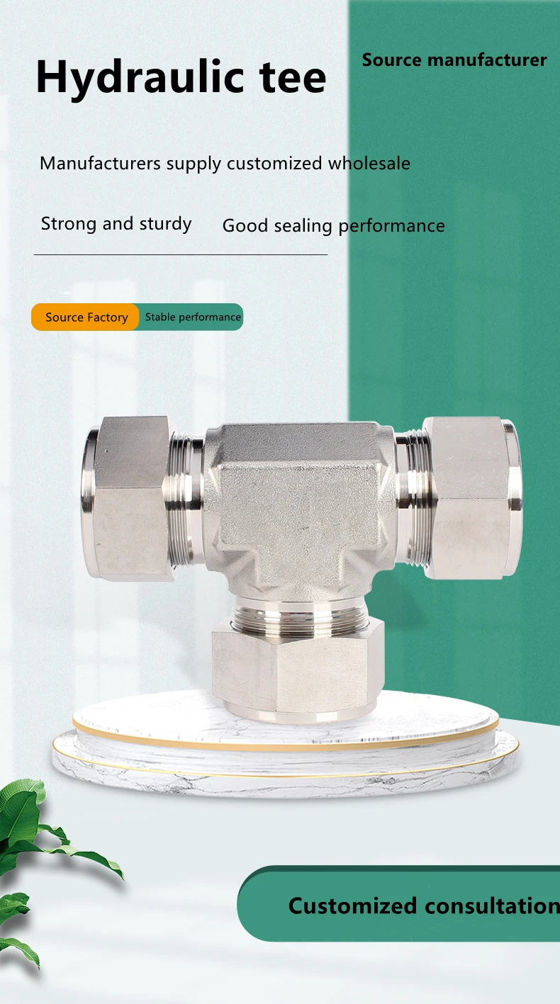 Hydraulic Fitting Hydraulic Tee Adapter Screw Thread Adapter Male ...