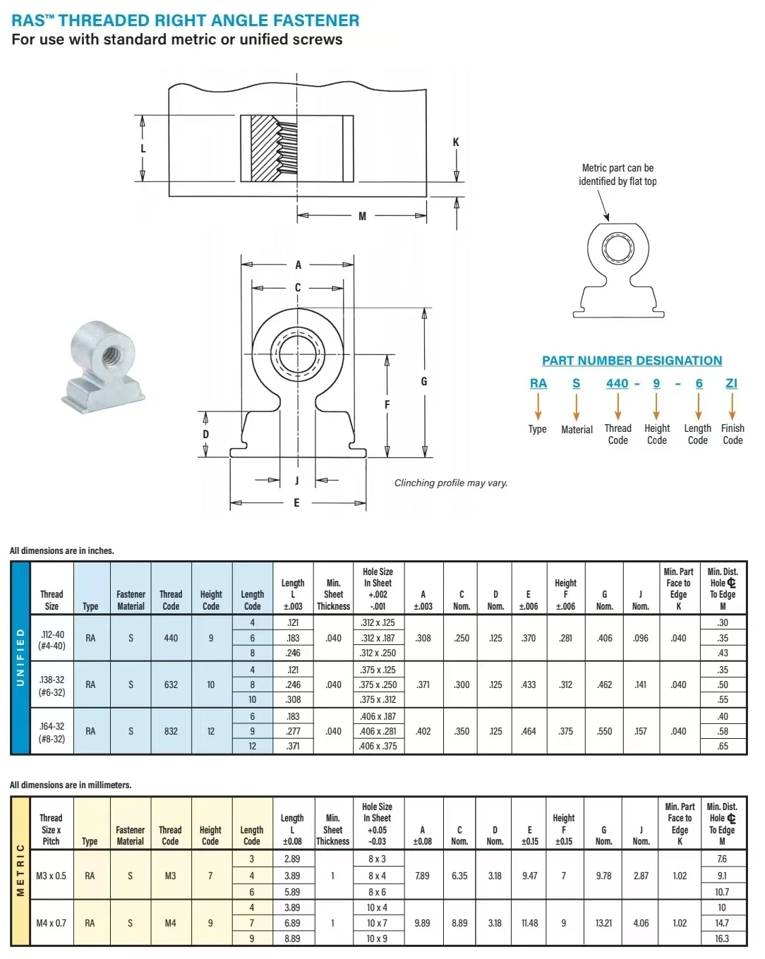 Right Angle Fasteners Fasteners Right Angle Nut for Sheet Metal Steel ...