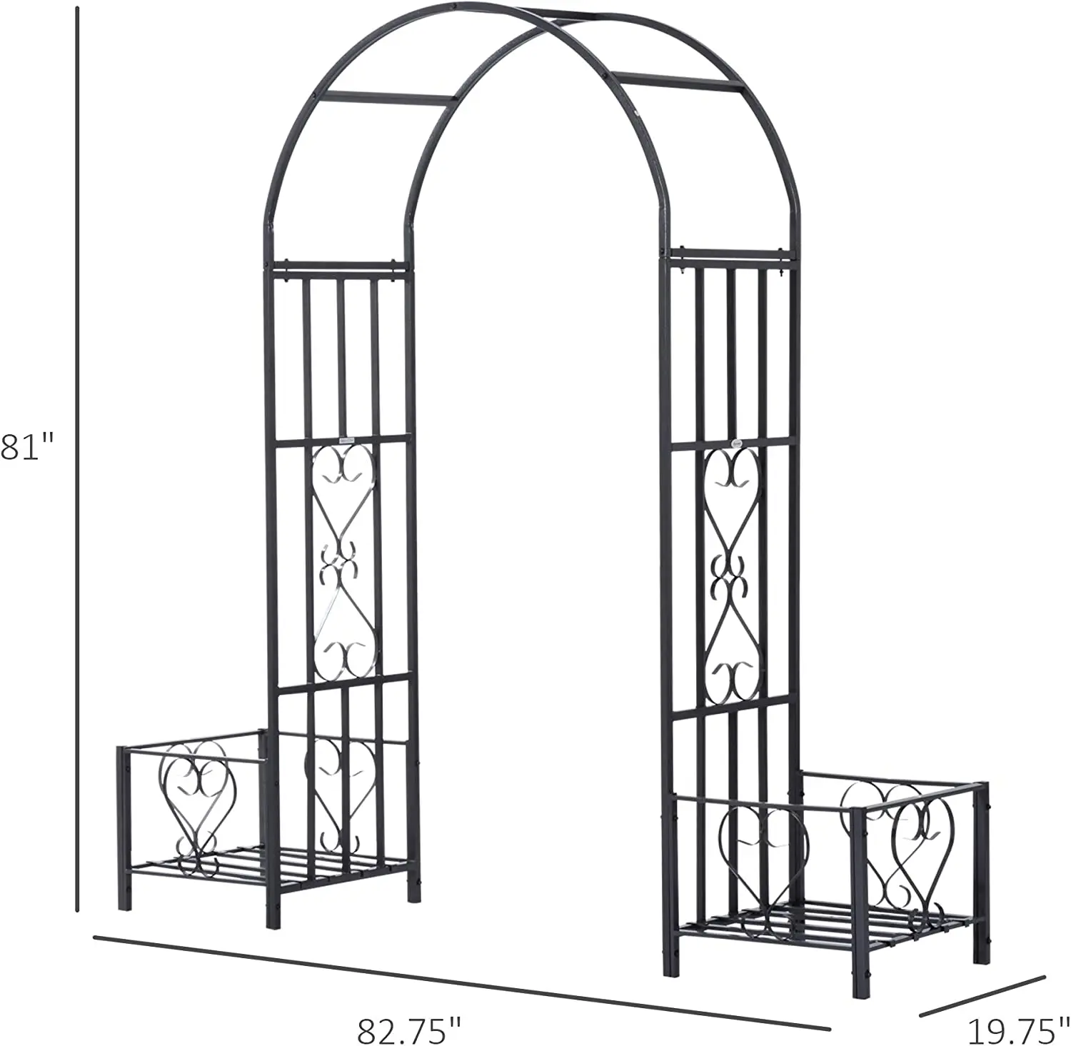 European Vintage Style Iron Garden Arch,Minimalist Metal Wedding Arch ...