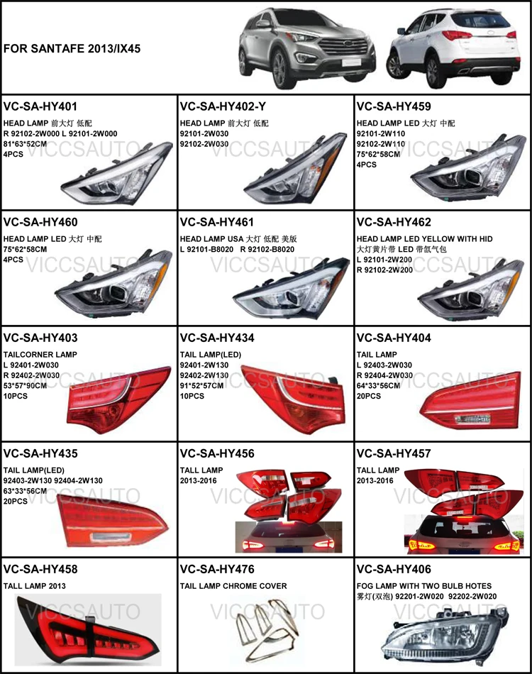 OEM 86650-2W000 for SANTAFE 2013/IX45 AUTO CAR REAR BUMPER LOWER ...