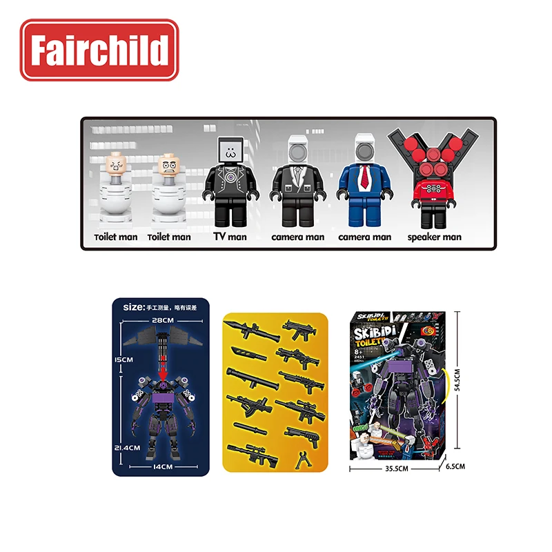 2024 Mutation Titan Camera Man Titan Sound Man Skibidi Toilet Action ...