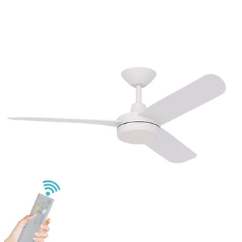 Modern 48inch Dc Motor Remote Control Led Ceiling Fan Indoor White ...