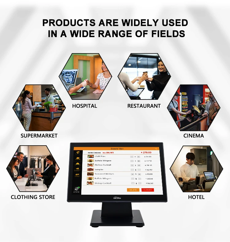 All-in-one Touchscreen Cash Register Android Pos System RK3566